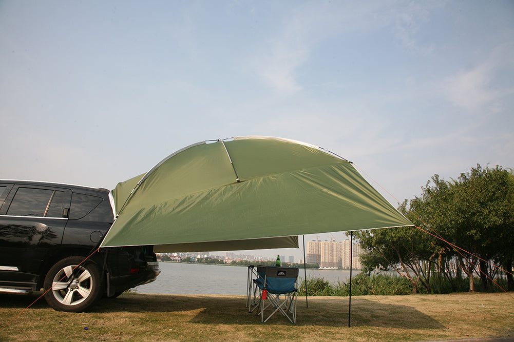 Family Camping Sun Shelter SUV Car Rear Trunk Awning Car Tail Canopy T ...